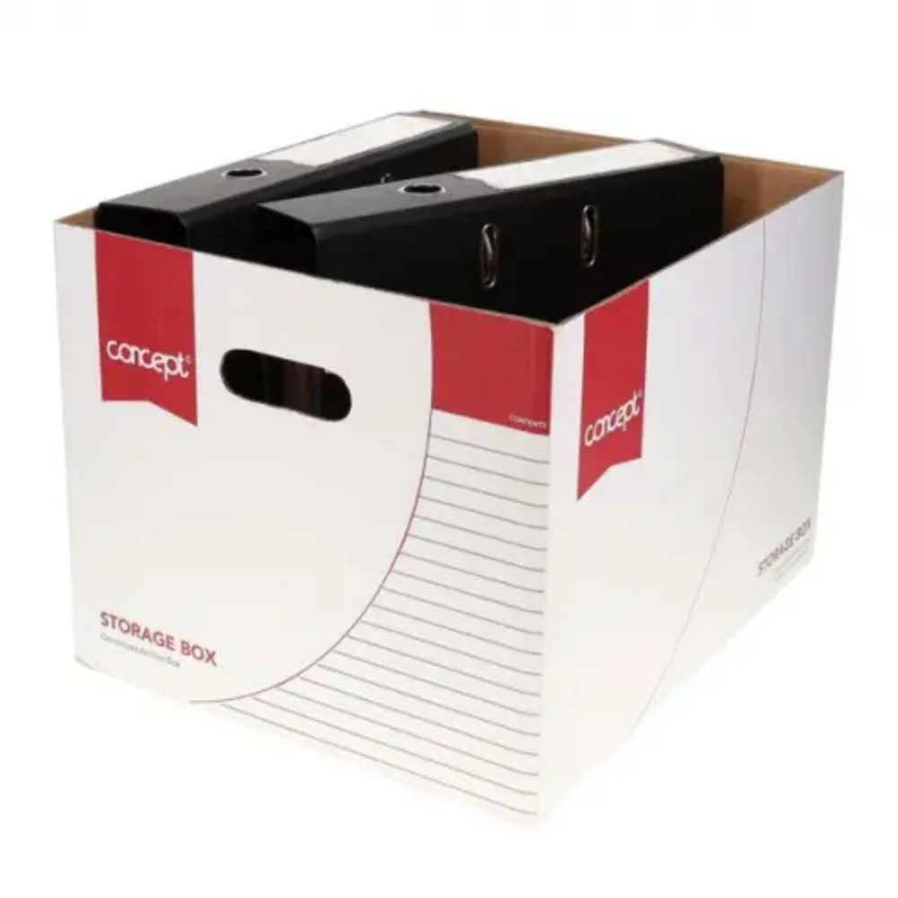 Concept Archive Cardboard Storage Box Pack of 10 | Morgan's Direct Limited