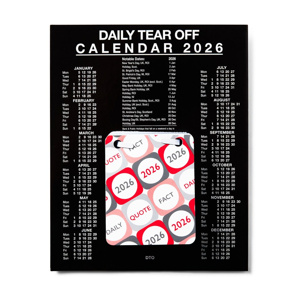 Morgan’s Direct 2026 Desktop Calendar Free Standing Daily Tear Off With ...