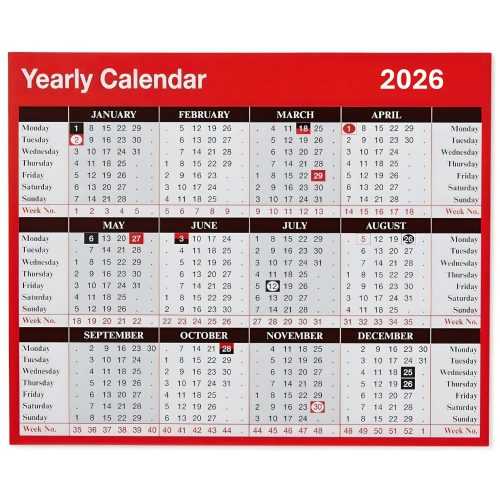 Morgan’s Direct 2026 Year to View Desktop Calendar Free Standing ...