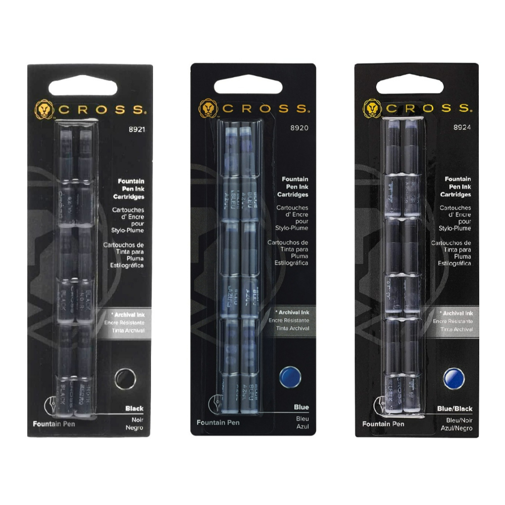 Cross Fountain Pen Ink Cartridge Refills 6 Pack | Morgan's Direct Limited