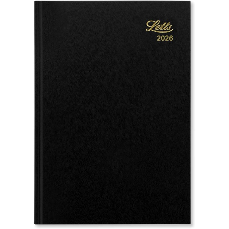 Letts 2026 Standard A4 Day to Two Pages Diary Red/Black | Morgan's ...